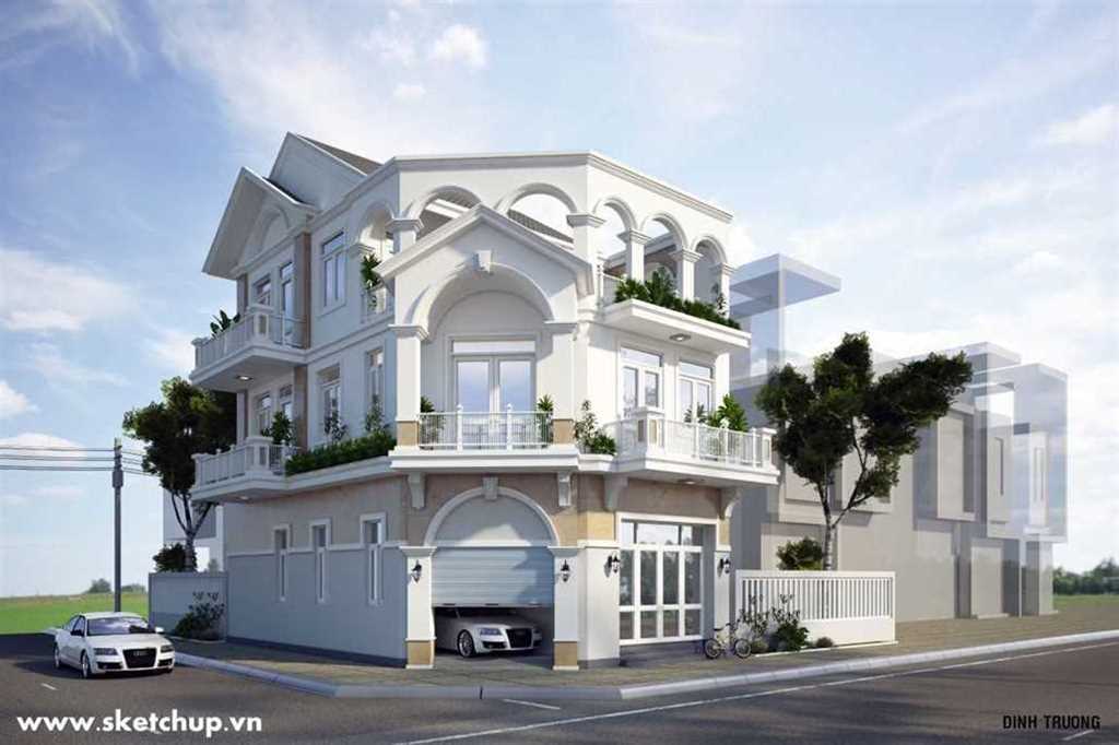 Sketchup Texture Sketchup Model Vray Villa Exterior 46 Off